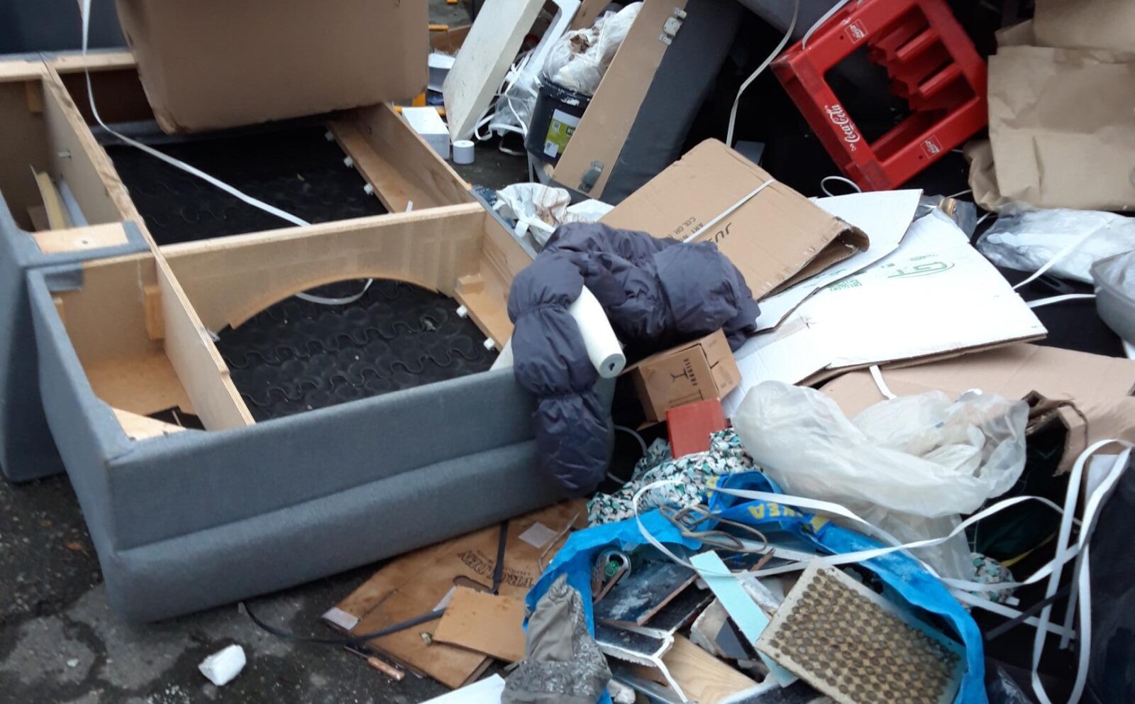 Containergården ved Bygården 2 - Husk at sortere affald – Tingbjerg